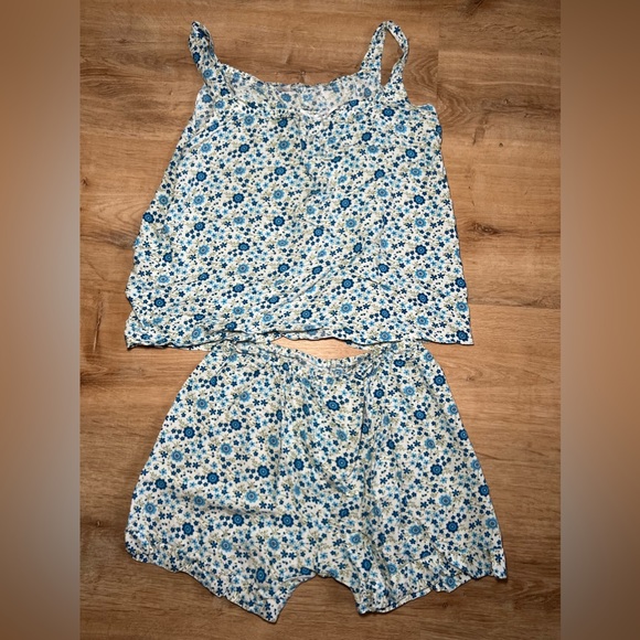 Tops | Vintage Cottagecore Floral Linen Top And Shorts Set | Poshmark